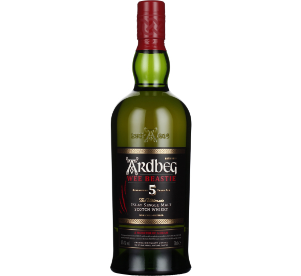 Fles Ardbeg 5 years Wee Beastie 70CL | Drankengroothandel Henk Smit ...